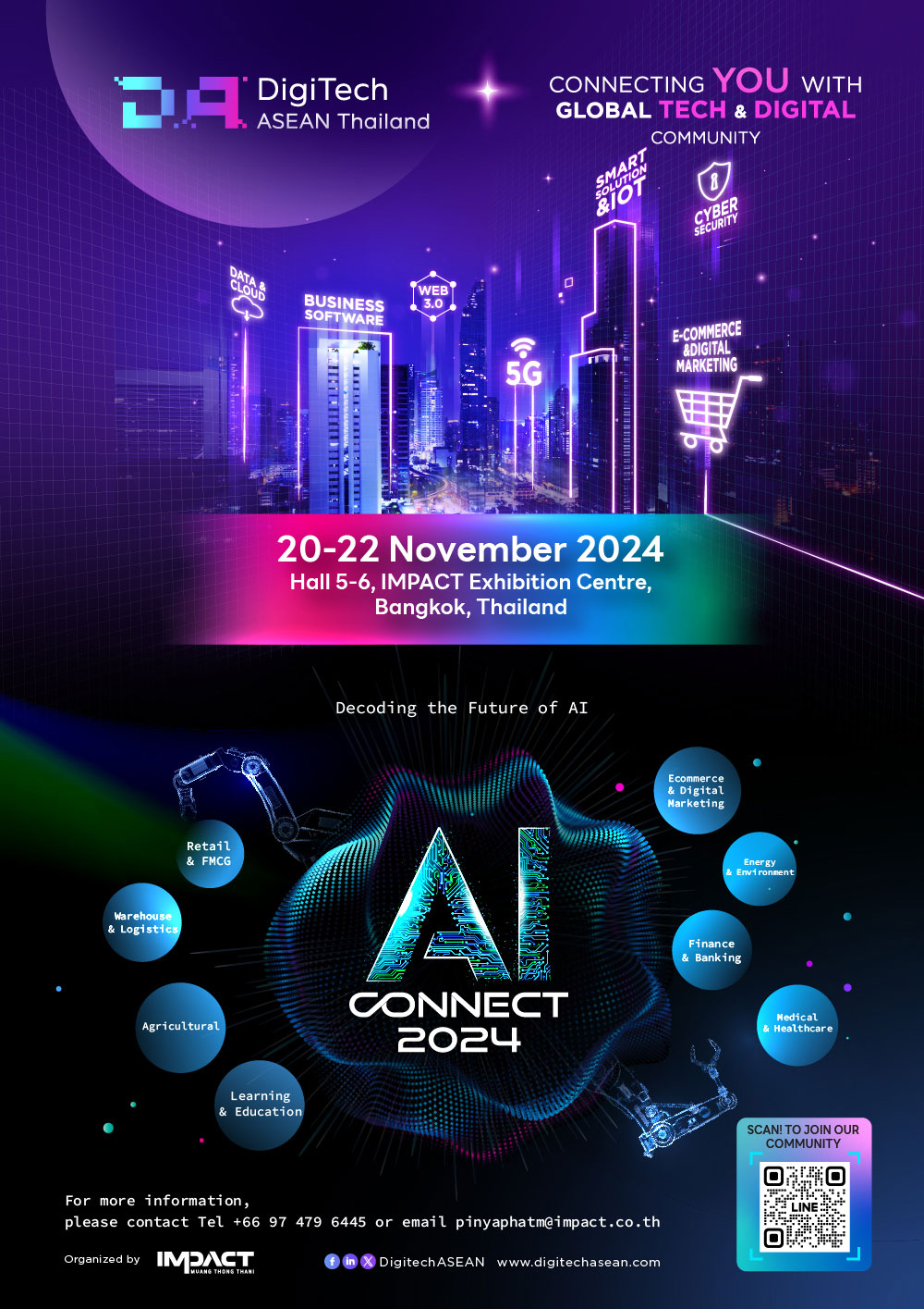 DigiTech ASEAN Thailand & AI Connect 2024-Exhibition Trade - IMPACT Arena, Exhibition and ...